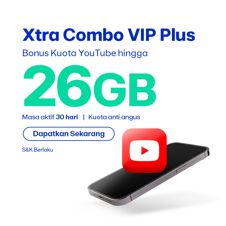 Beli Paket Internet Xtra Combo Plus VIP atau Regular - XL SMART