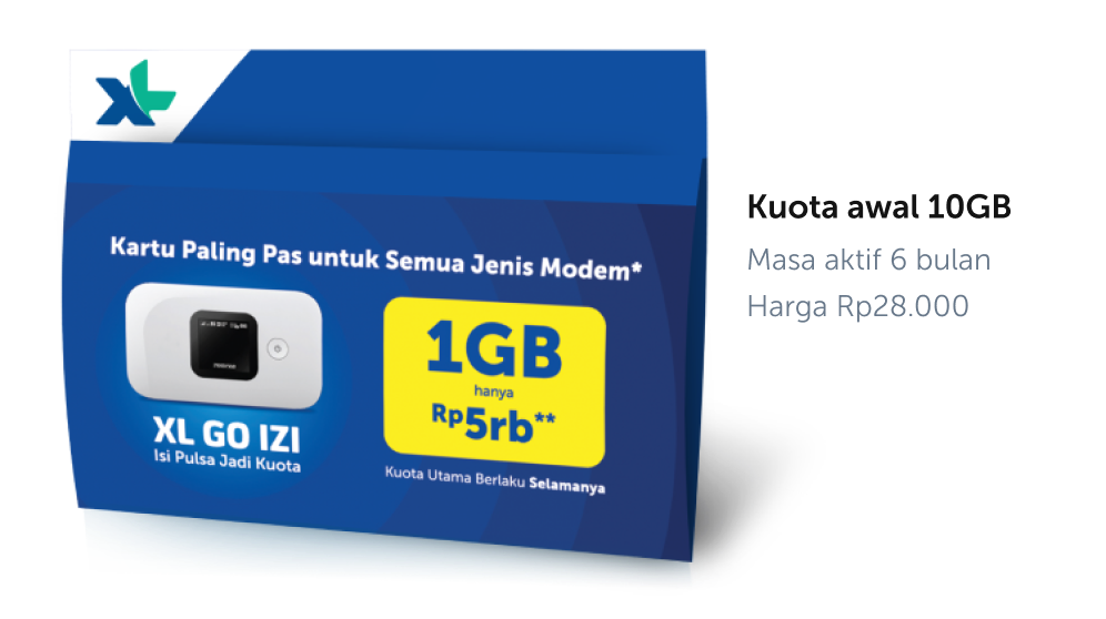Sudah punya perangkat MiFi? Beli Kartu Perdana XL GO IZI image